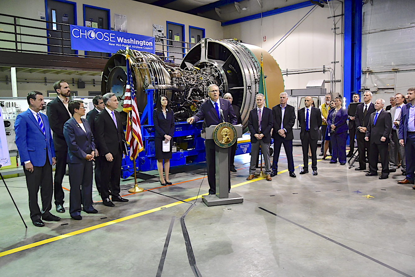 Gov. Inslee announces aerospace competitiveness report at SSC